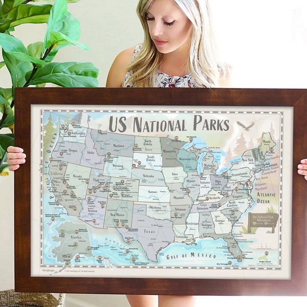 63 National Parks Sticker - Etsy