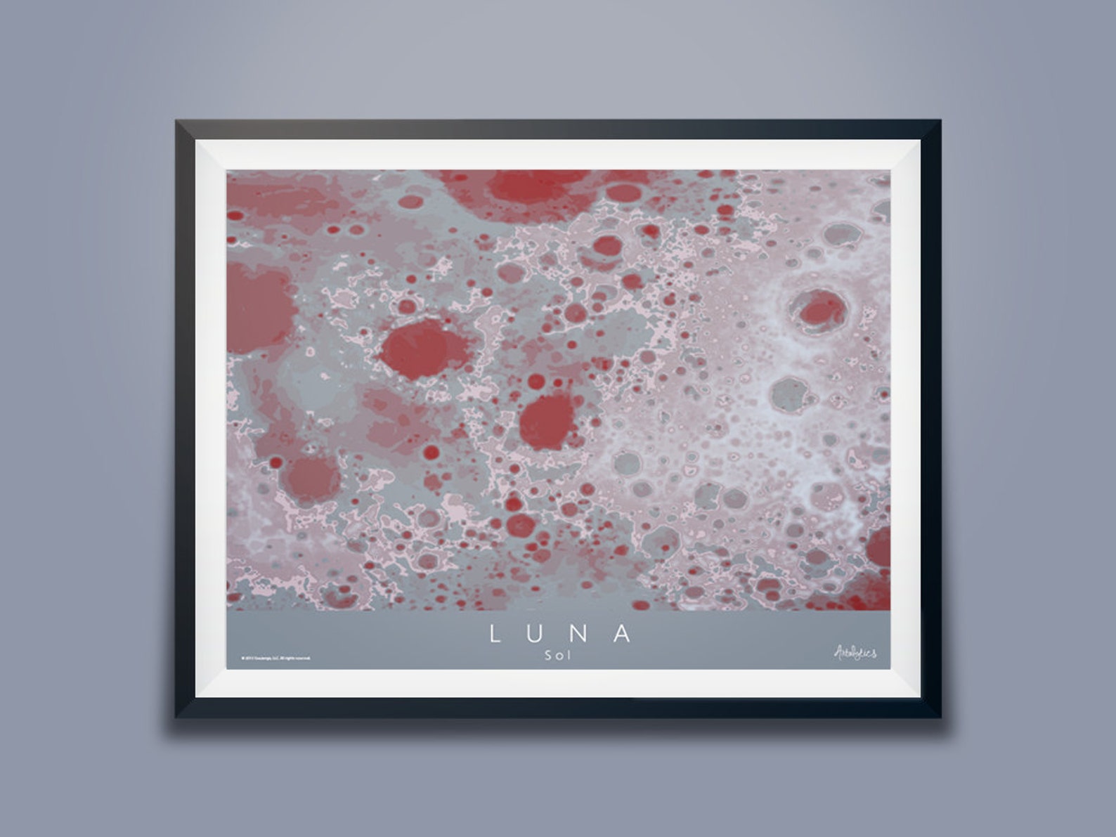 Moon Terrain Map 3D Lunar Terrain Art Luna Topo 3D Art - Etsy