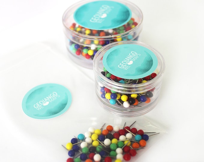 Gold Map Push Pins Map Push Pins for Your Favorite Locations GOLD Map ...