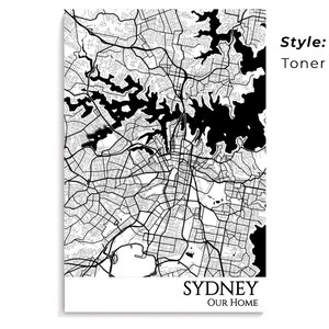 Sydney Map Poster - Sydney Australia - Sydney City Map Poster Wall Art ...