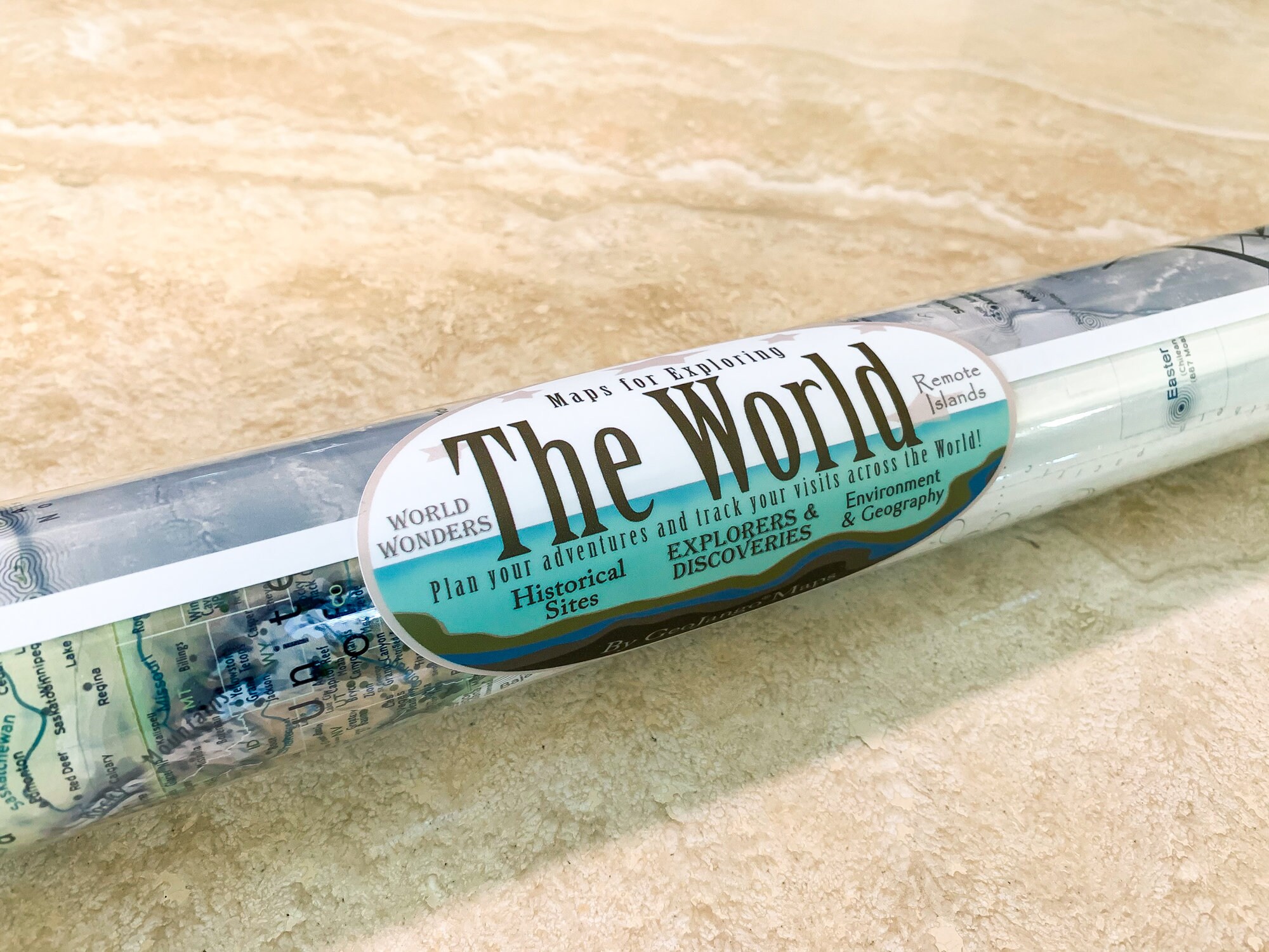 Nautilus World Map Push Pin World Map Wall Art With USA | Etsy India