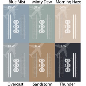 Dallas-fort Worth Airport Map Poster - DFW Map - Texas Airport - Map ...