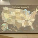 Giant USA Map Wall Paper, National Parks With Roads, United States Wall ...
