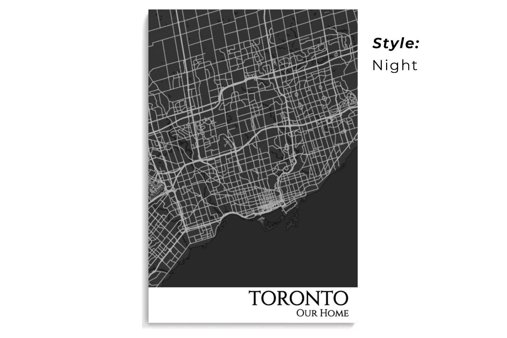 Toronto Map Poster Toronto Canada Toronto City Map Poster | Etsy