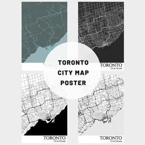 Toronto Map Poster - Toronto Canada - Toronto City Map Poster Wall Art ...