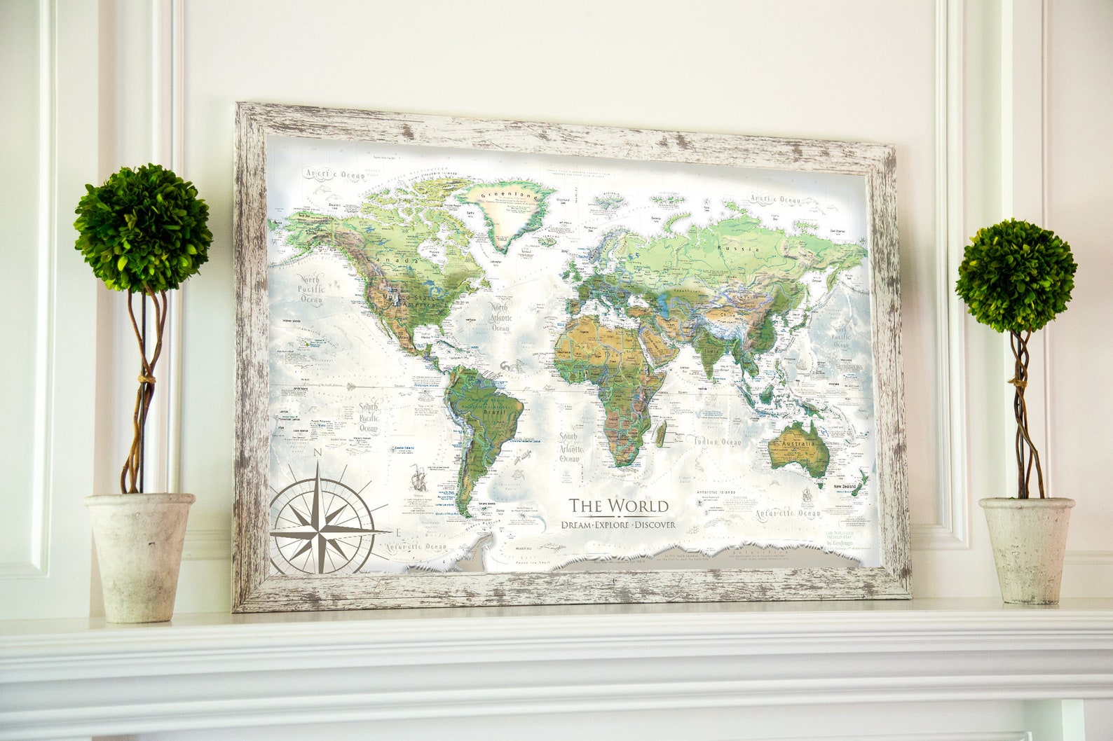 World Map Wall Art Push Pin Map Personalized Travel Map - Etsy