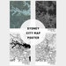 Sydney Map Poster Sydney Australia Sydney City Map Poster - Etsy