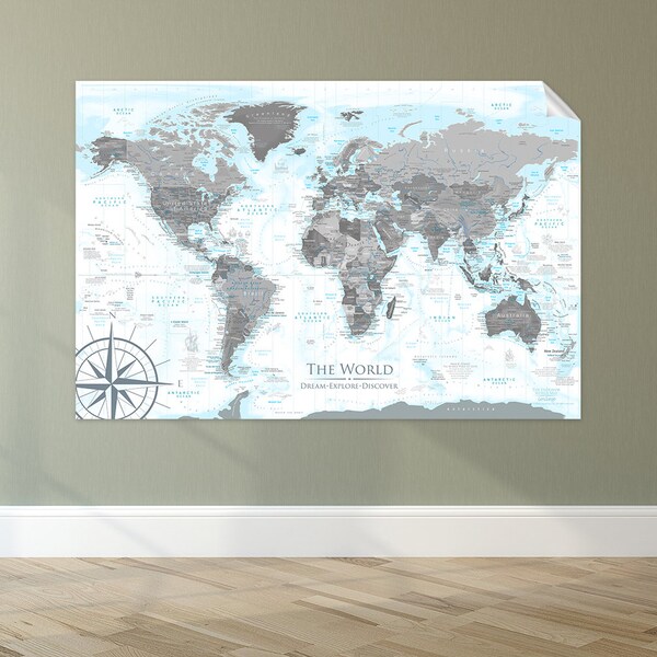 Map Wall Decal - Etsy