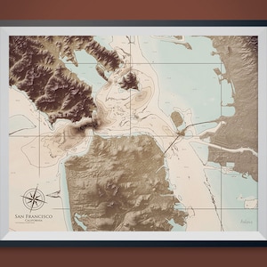 San Francisco Bay Nautical Map | San Francisco Map | Terrain and Sea ...