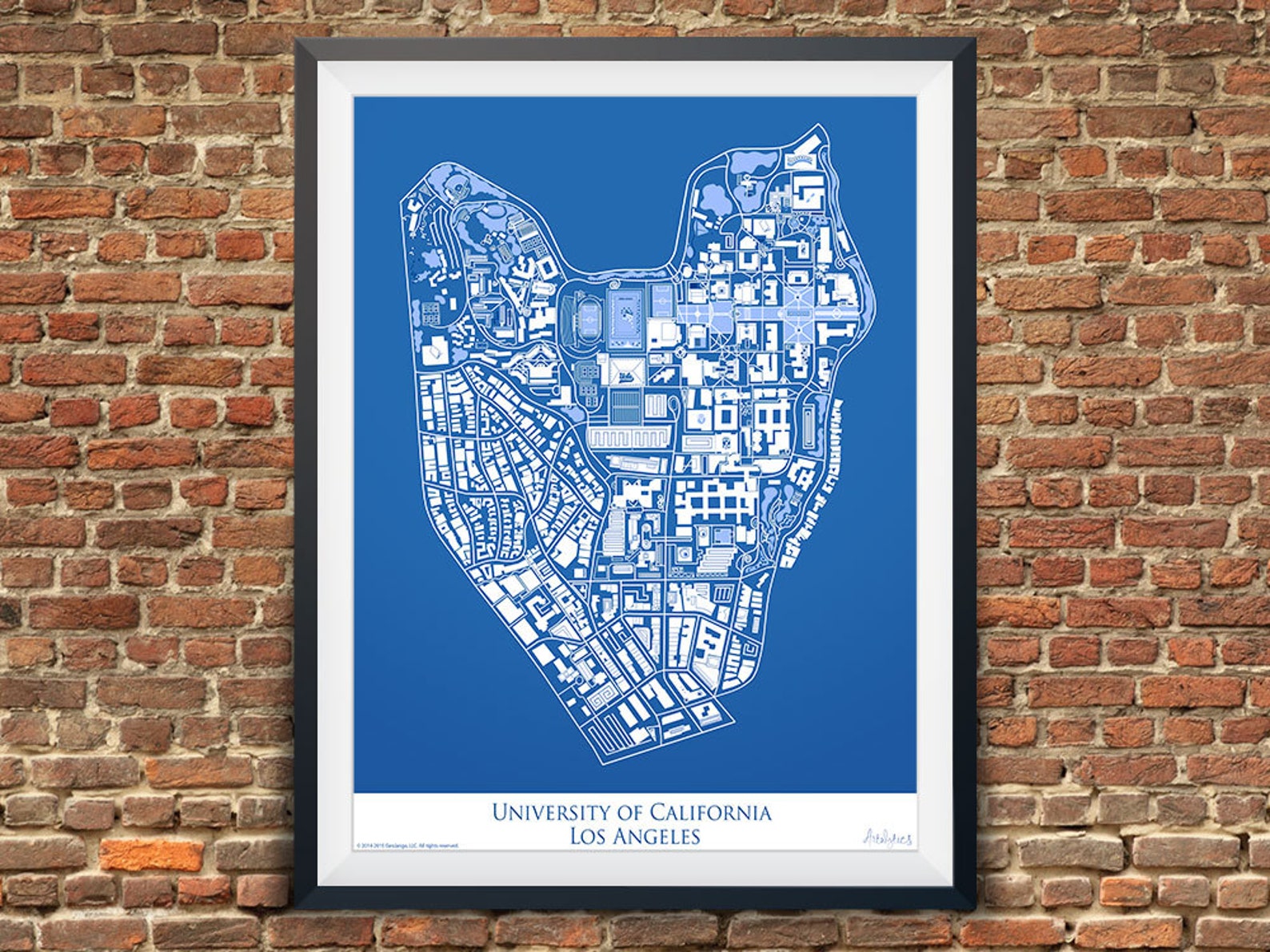 UCLA Graduation Gift | University Map | Alumni Gift| UCLA Bruins | UCLA ...