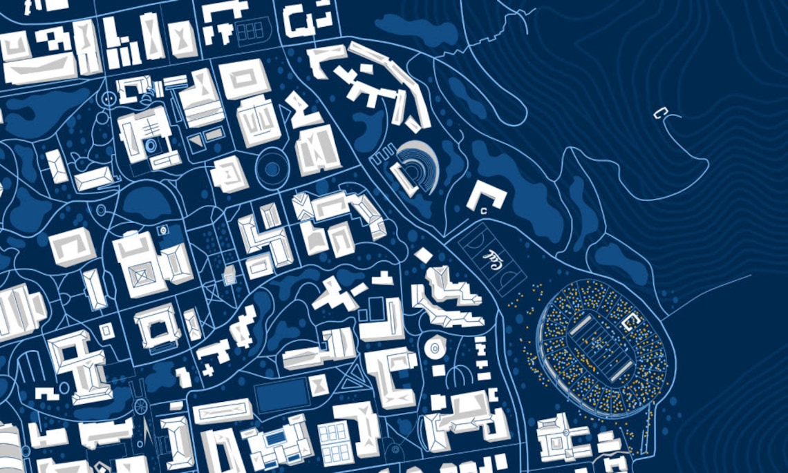 UC Berkeley Map | Cal Alumni | Uc College Map | Cal | UC Berkeley ...