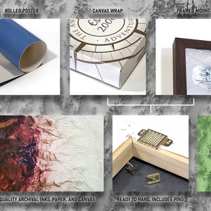 Nautilus World Map Push Pin, World Map Wall Art With USA National Parks ...