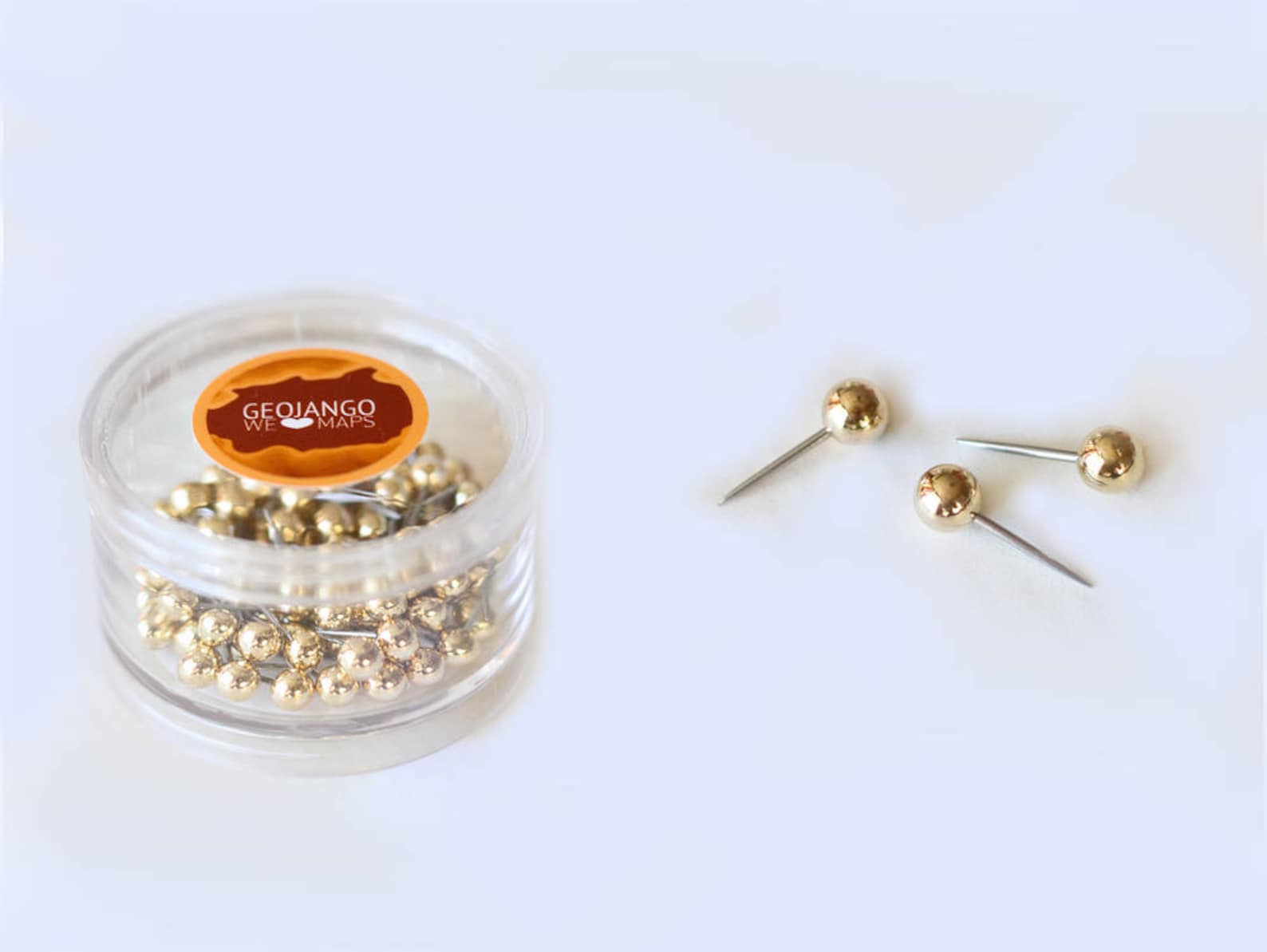 Gold Map Push Pins Map Push Pins for Your Favorite - Etsy