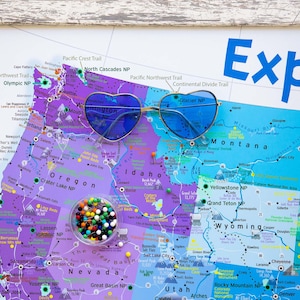 USA Map for Kids | Bright Colorful Map - Personalized Gift | Kids Map ...