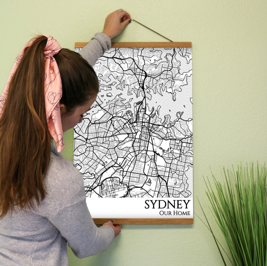 Sydney Map Poster - Sydney Australia - Sydney City Map Poster Wall Art ...