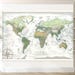 Wall Decal - World Map - Nautilus - Wall Sticker Room Decor Map Decor ...