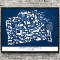 Berkeley, California Street Map - Poster, Acrylic, Framed, and Metal ...