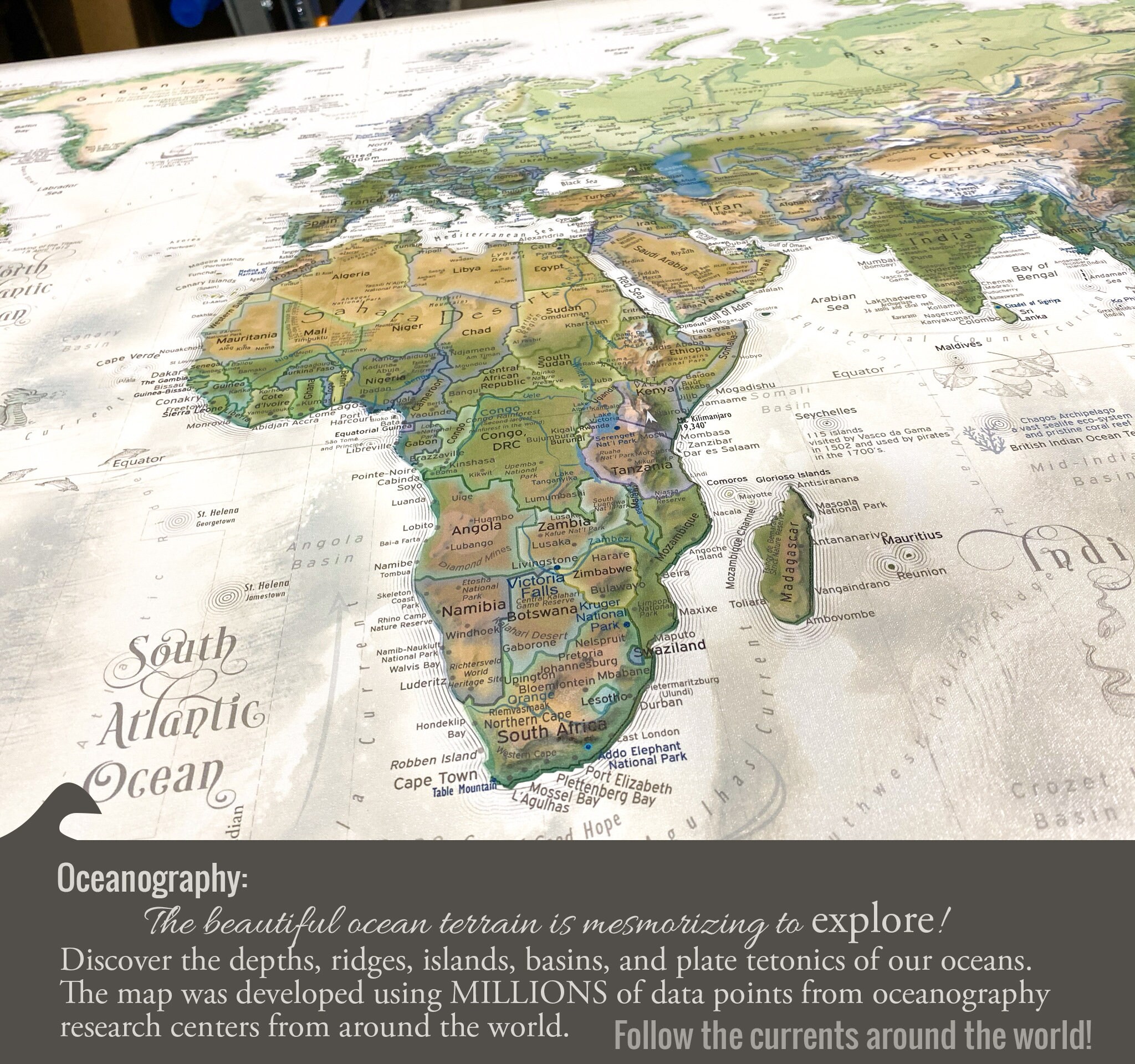 Nautilus World Map Push Pin World Map Wall Art With USA | Etsy India