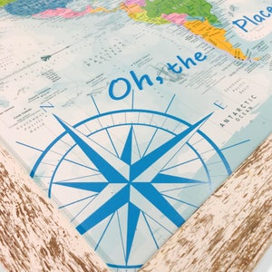 Kids World Map Oh the Places You'll Go Map Poster Map | Etsy