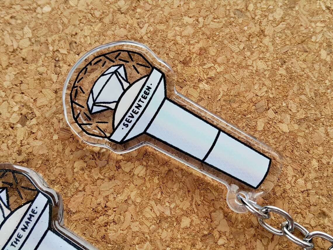 SVT Seventeen Caratbong Lightstick Acrylic Keychain | Etsy