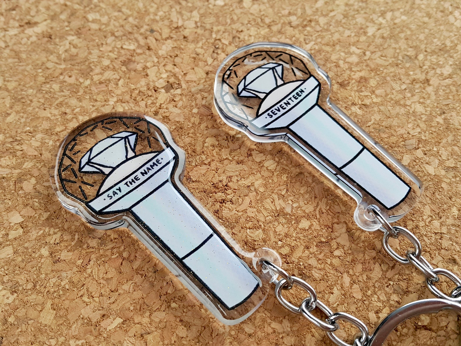 SVT Seventeen Caratbong Lightstick Acrylic Keychain | Etsy