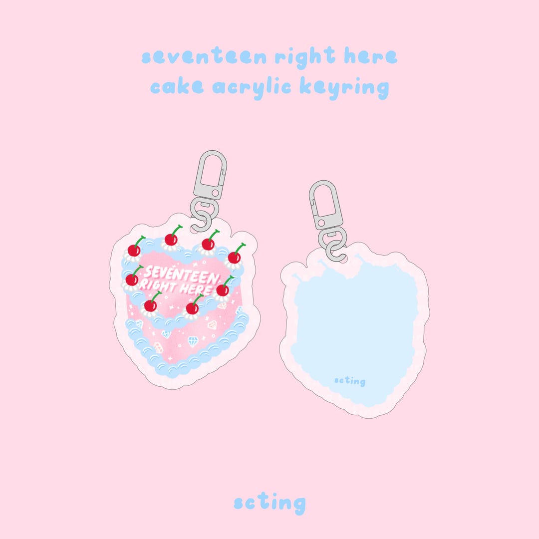 Svt Seventeen Right Here Cake Acrylic Keyring - Etsy