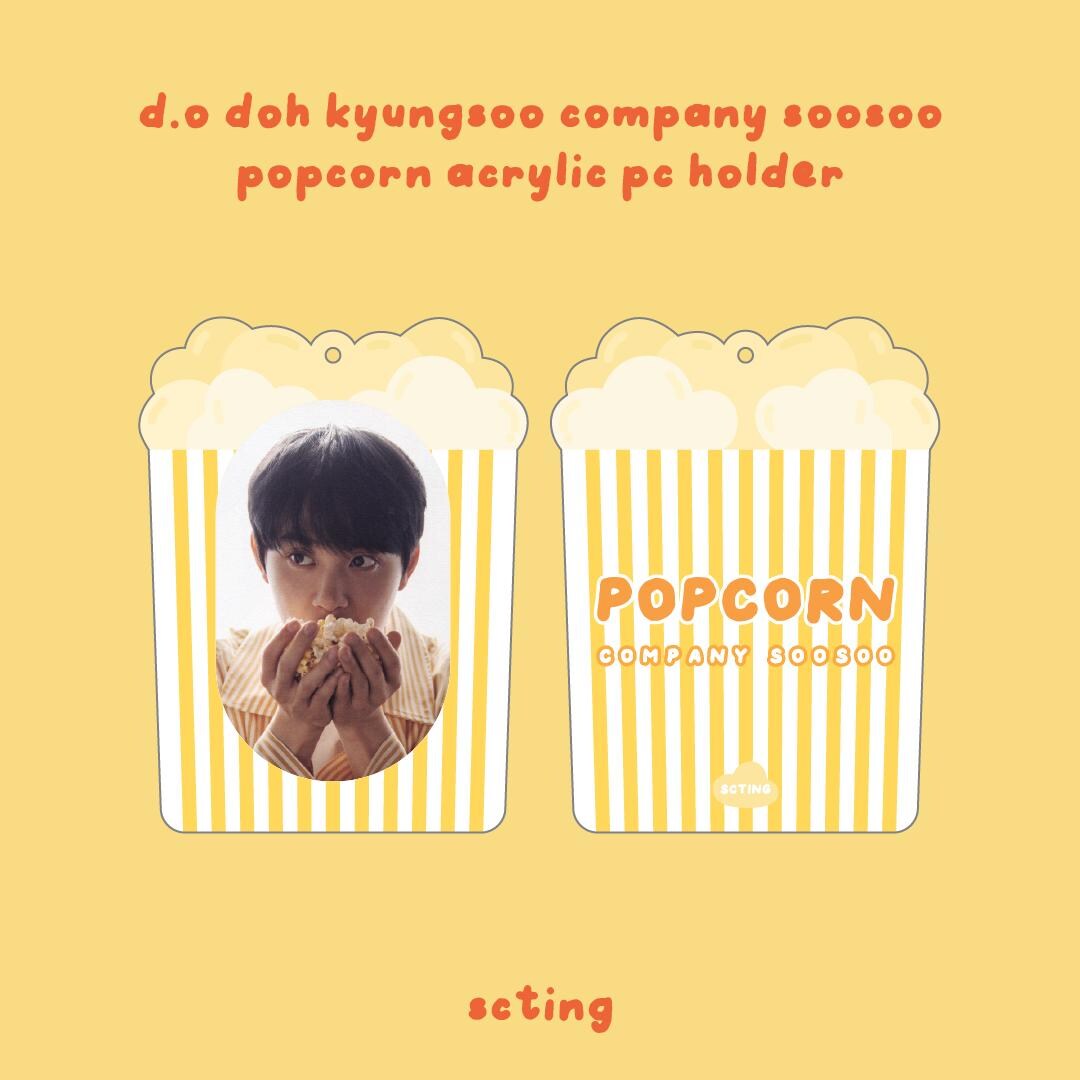 D.o Doh Kyungsoo Company Soosoo Popcorn Acrylic Photocard Pc Holder - Etsy