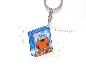 Ot13 Hoshi Tiger Cereal Acrylic Keychain - Etsy