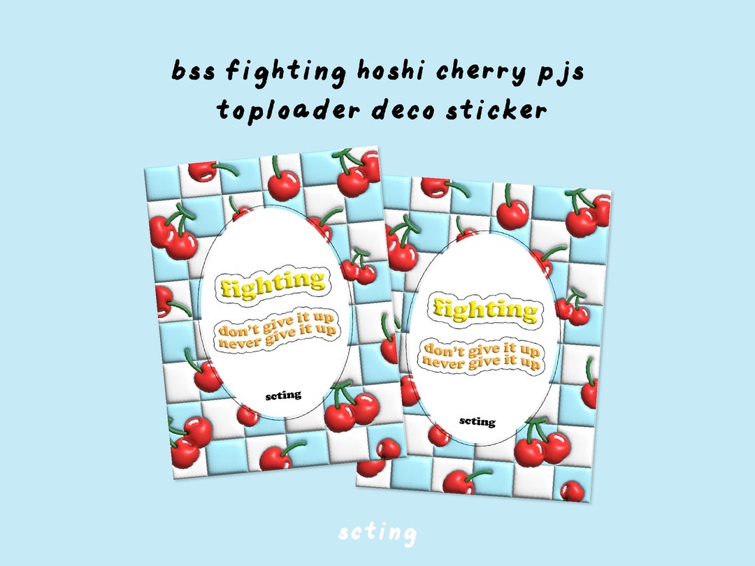 Bss Fighting Hoshi Cherry Pjs Toploader Deco Sticker Sheet - Etsy