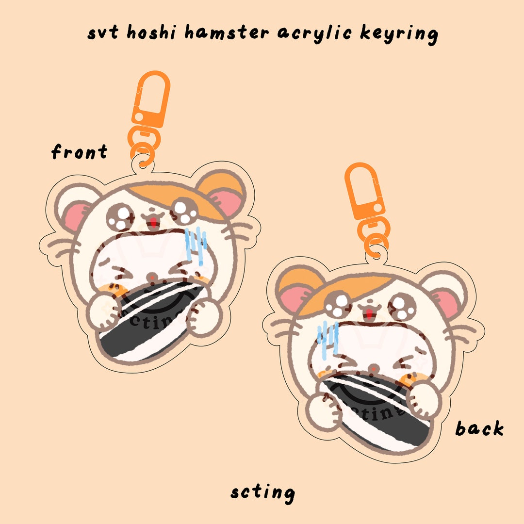 SVT Seventeen Hoshi Hamster Acrylic Keyring - Etsy