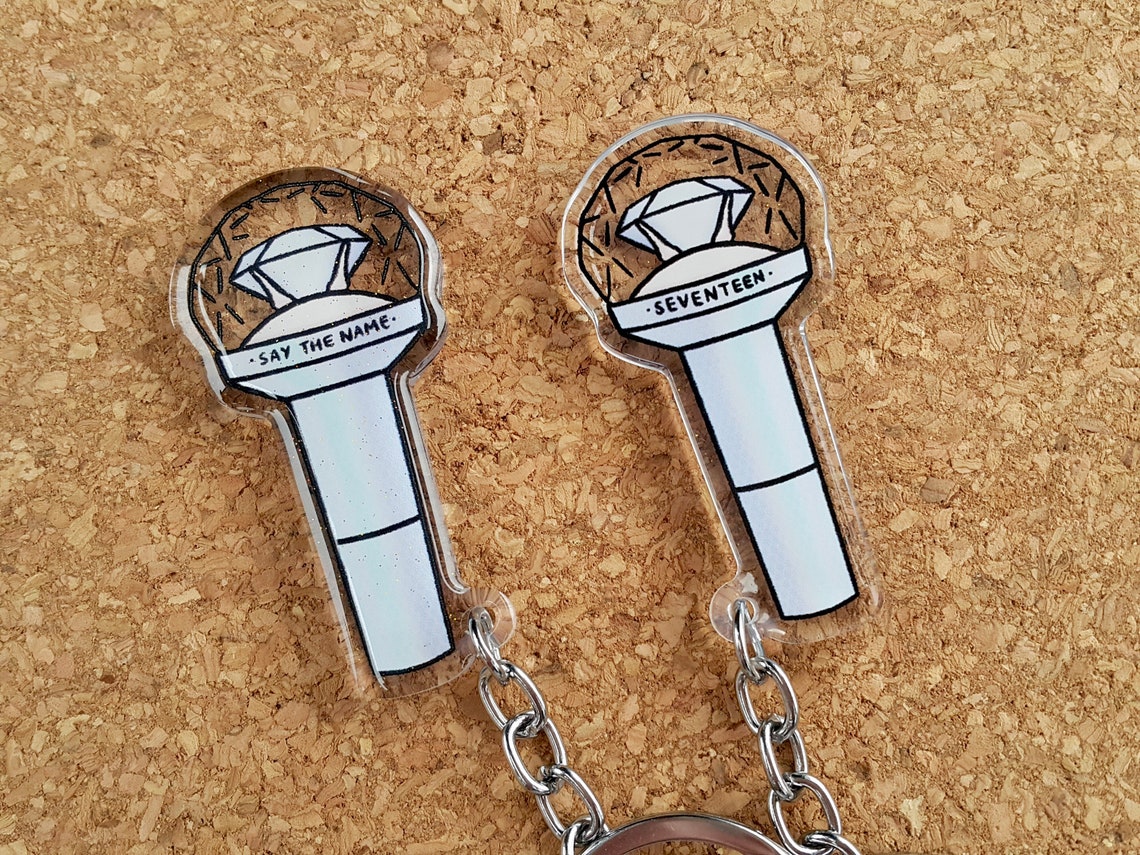 SVT Seventeen Caratbong Lightstick Acrylic Keychain | Etsy