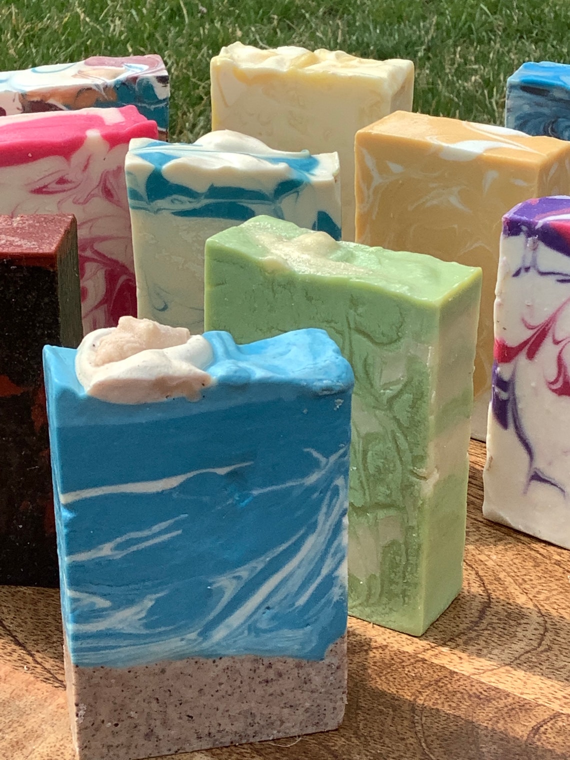 Variety Pack Of Handmade Soap 10 Tall And Skinny Regular Size Etsy