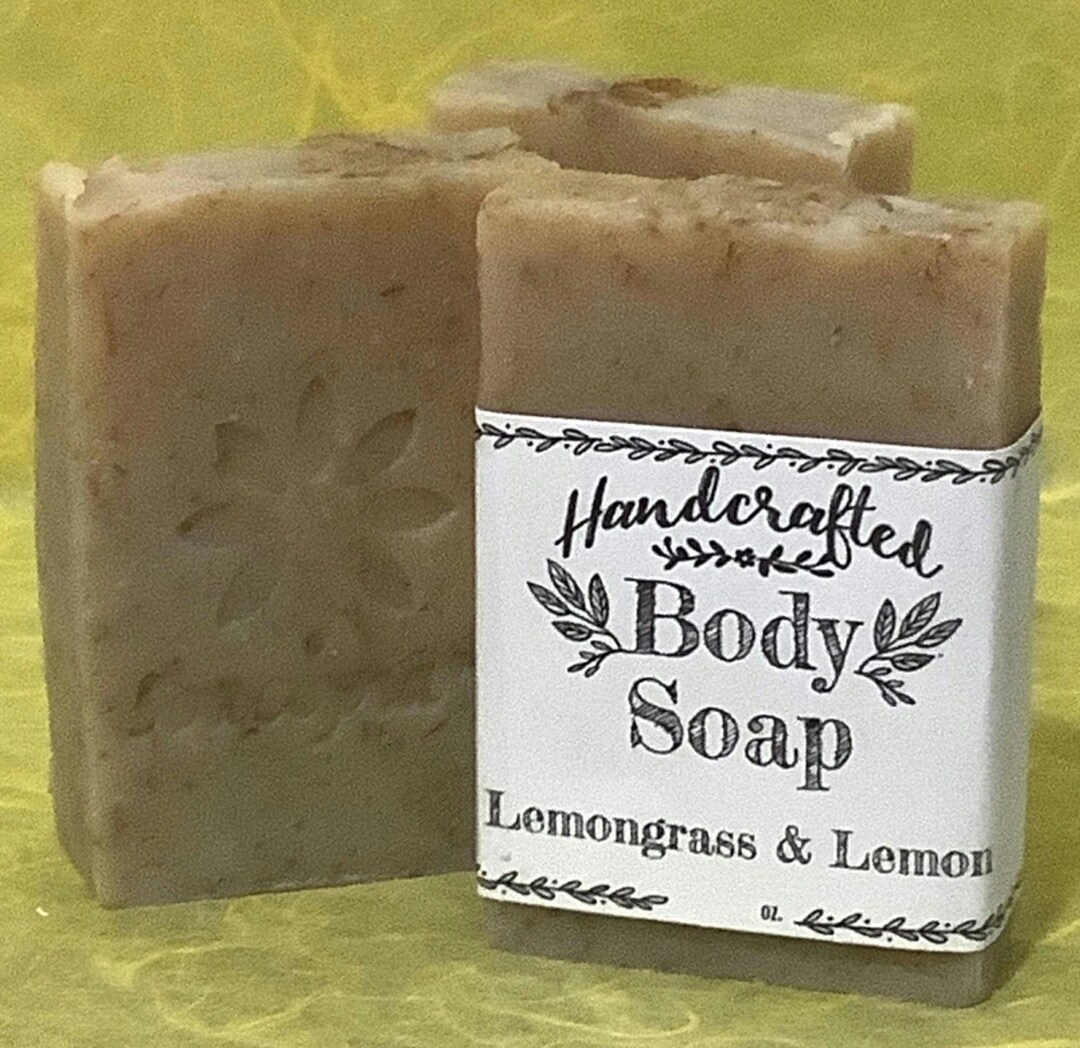 Lemongrass Soap, Clearance Sale Bargain Soap, Handmade Lemongrass/lemon Essential Oil Blend Soap ...