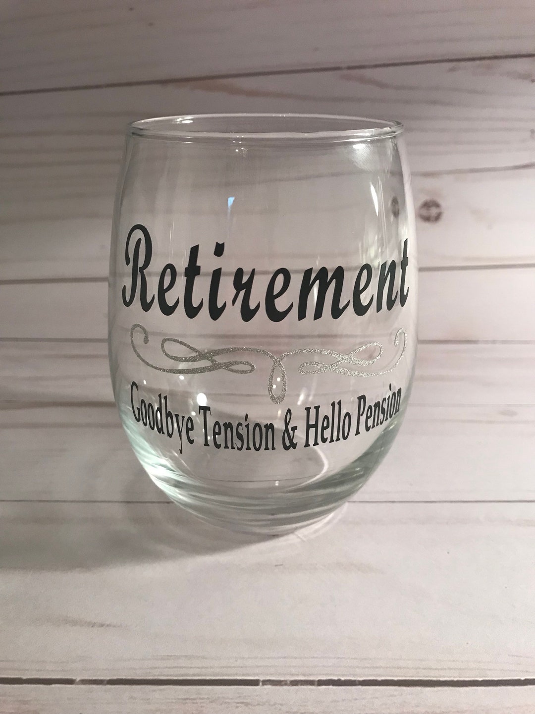 Glass: Retirement Personalized Glass retirement pension - Etsy.de