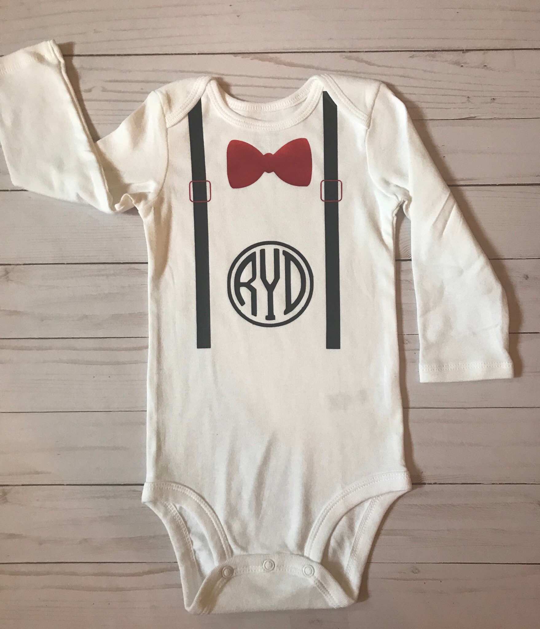 Onesie: Monogrammed Tuxedo Onesie - Tuxedo Personalized Onesie - Custom ...