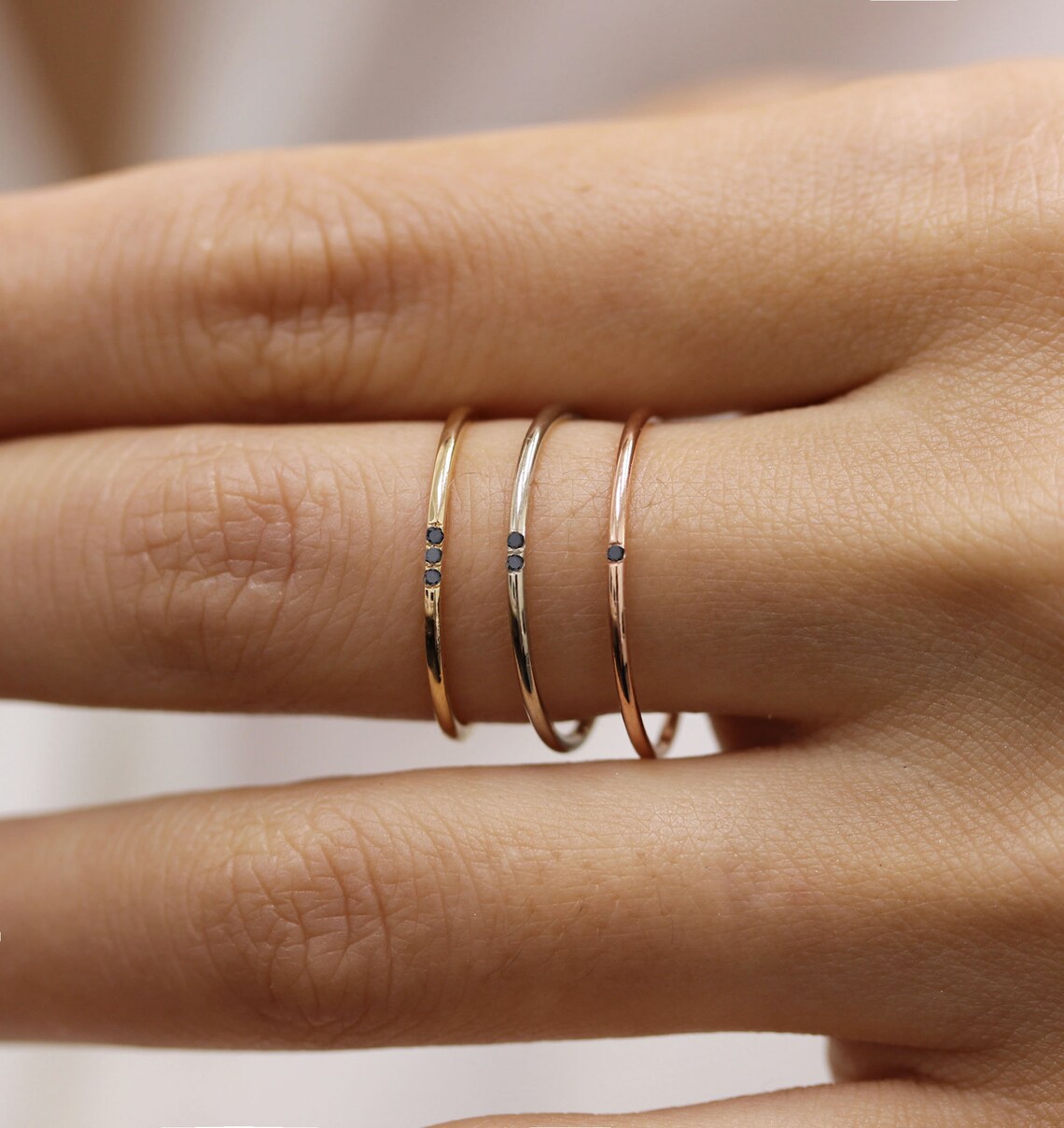 Simple Diamond Ring Wedding Engagement Ring Diamond Eternity - Etsy ...