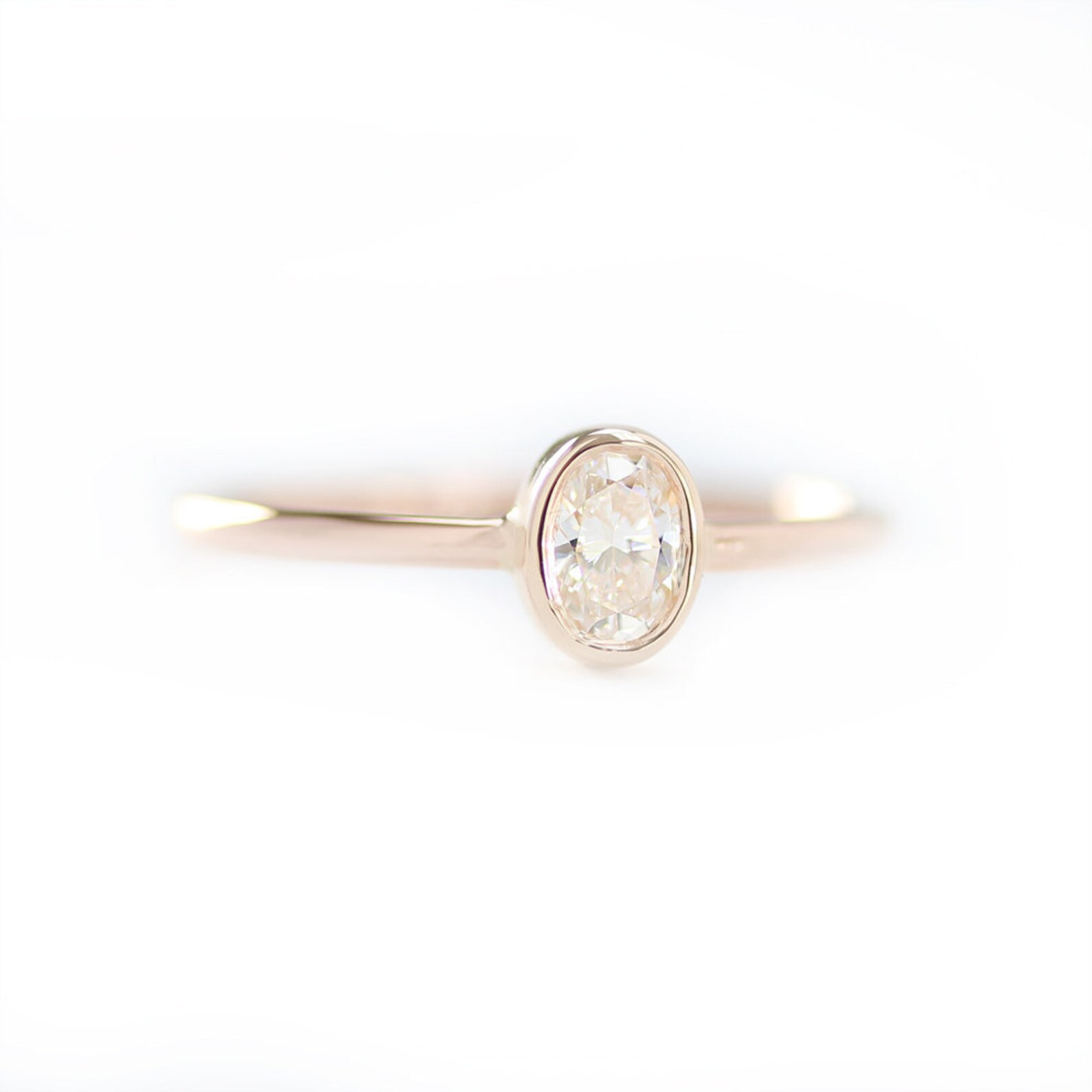 Oval Diamond Engagement Ring Oval Shape Diamond Ring Oval - Etsy