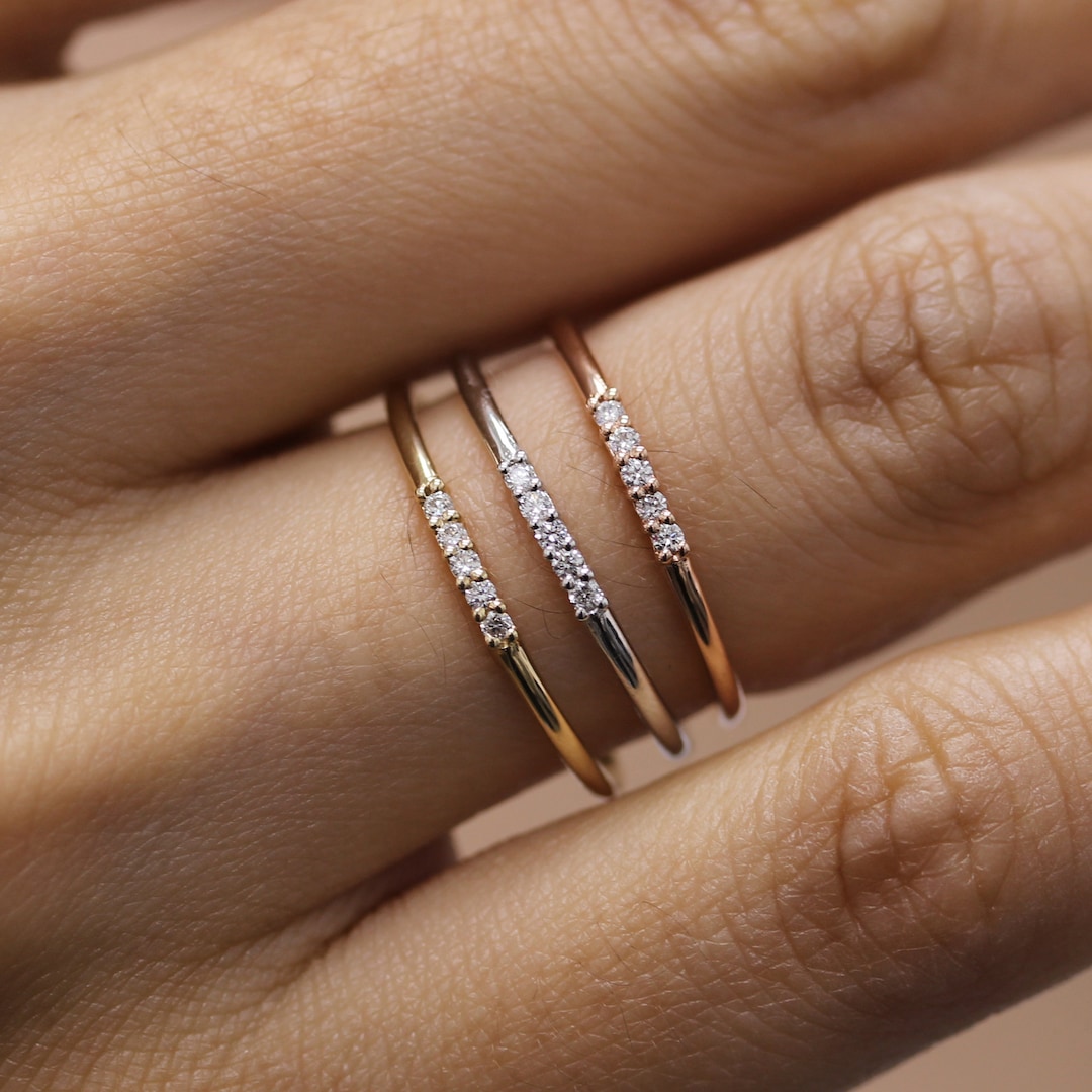 Simple Diamond Ring, Wedding Engagement Ring Diamond Eternity ...