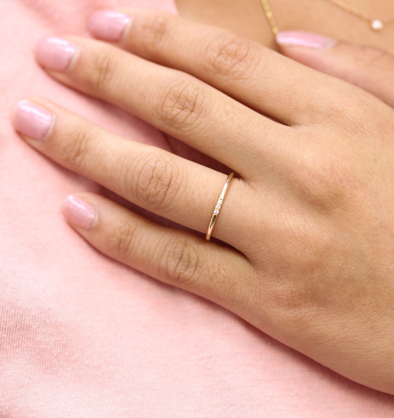 14k Solid Yellow Gold Diamond Wedding Ring Diamond Knuckle - Etsy