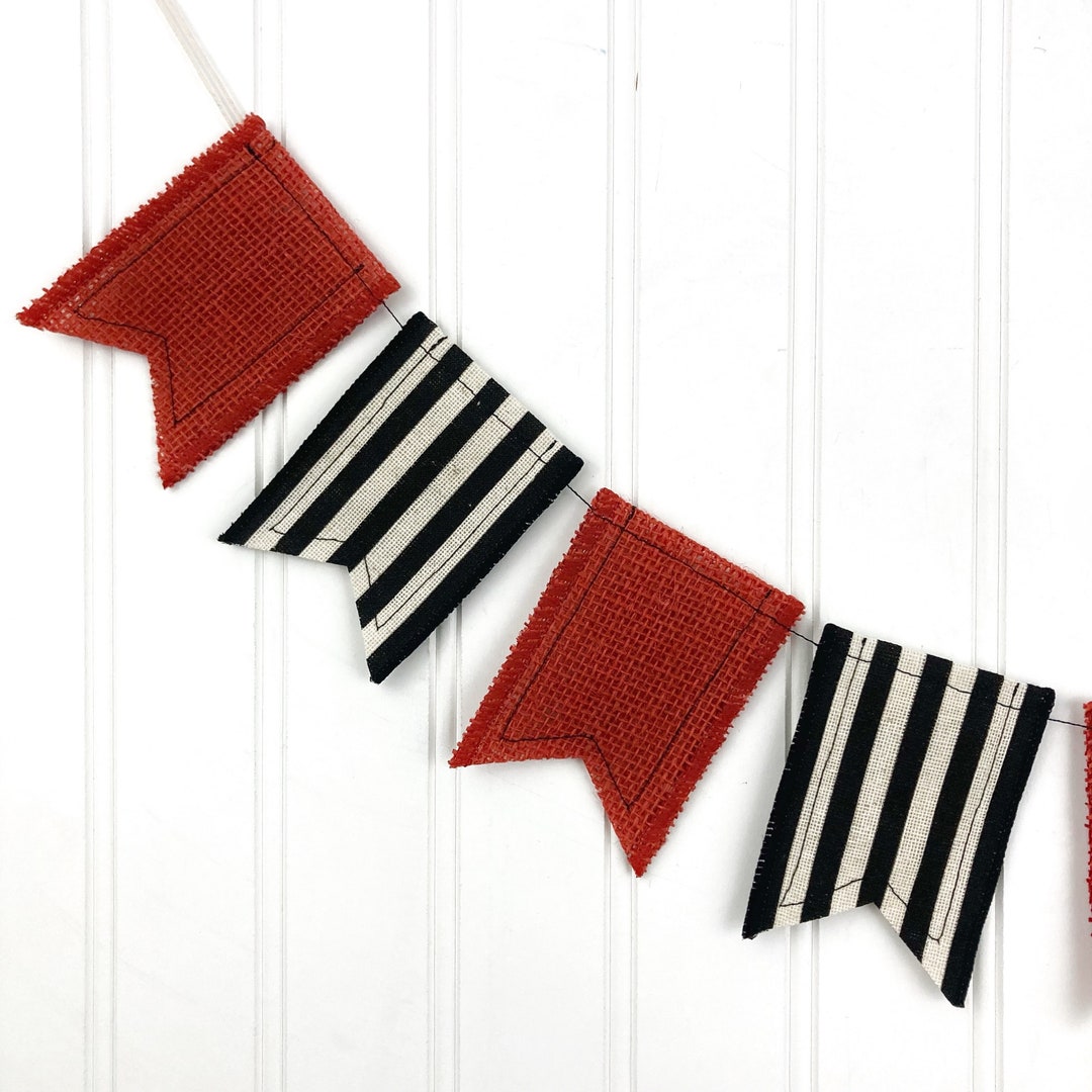 Halloween Mini Banner Orange and Black Mini Banner Holiday - Etsy