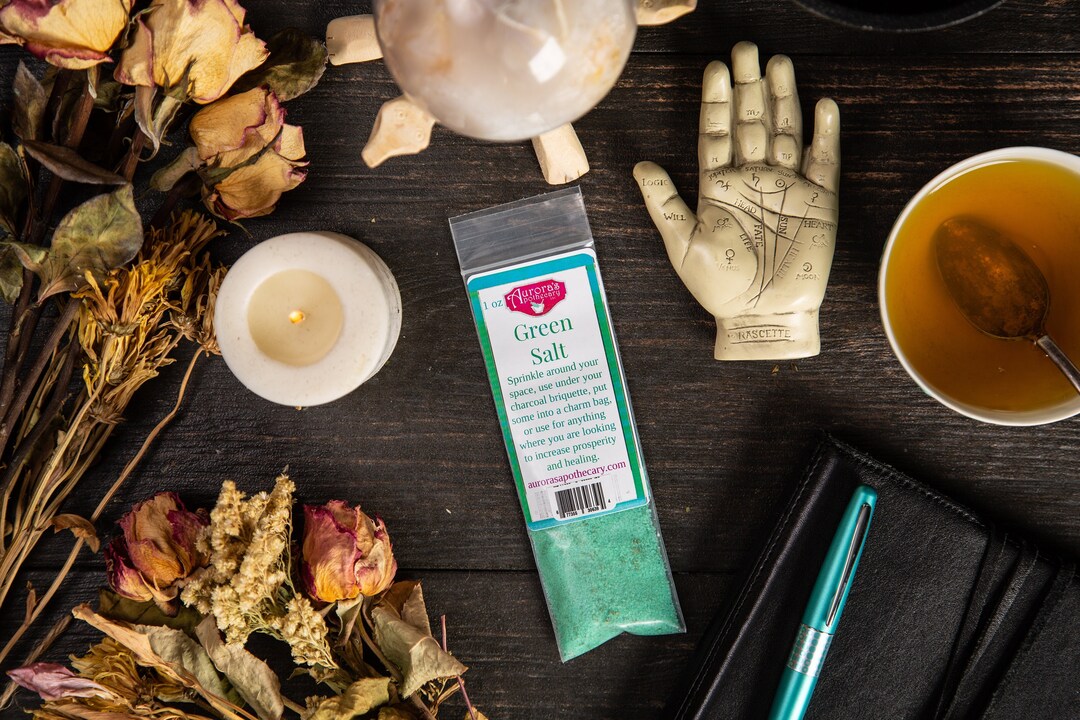 Green Spell Salt,spell Salt,salt for Spells,colored Salt,manifestation ...