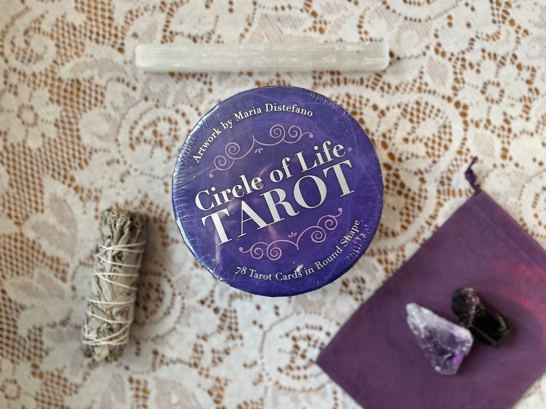 Circle of Life Tarot Deck,round Tarot Cards,round Oracle Cards,circle ...