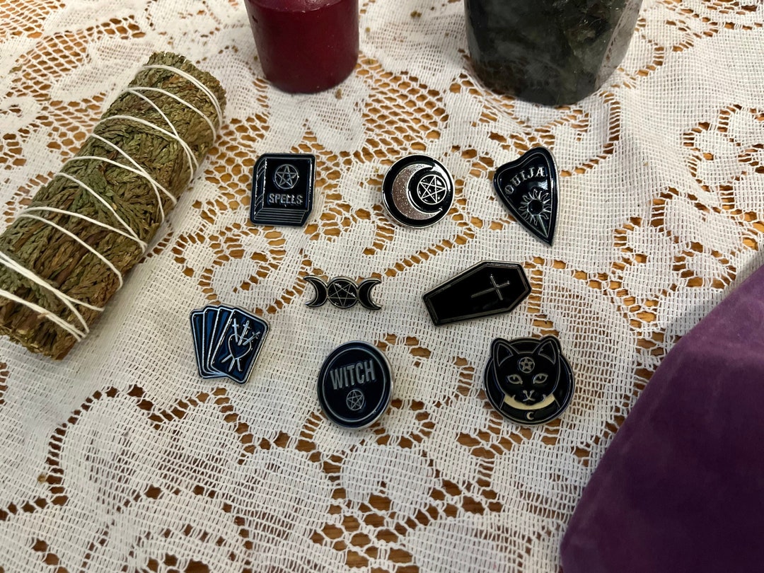 Witchy Pin,goth Enamel Pin,enamel Pin,witch Pin,witchy Gift Idea,witch ...