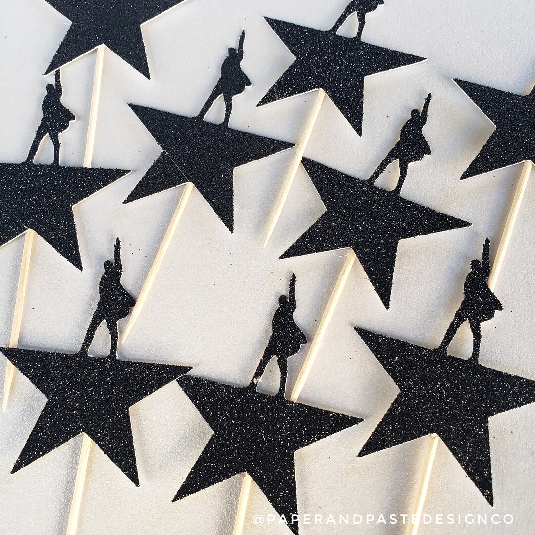 Hamilton Cupcake Topper - Hamilton Picks - Alexander Hamilton - 12/pk ...