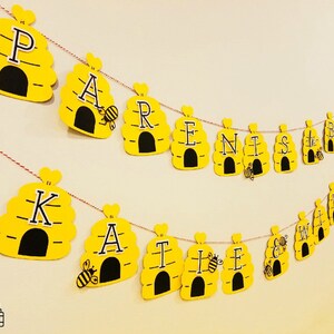 Bee Themed Banner Baby Shower Birthday Banner Custom Order Available - Etsy
