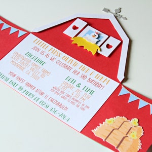 Barnyard Party Barn Invitations Barn Invitation Farm Invitations ...