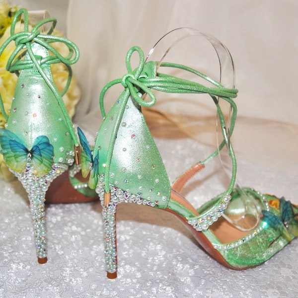 Green Wedding Shoes - Etsy