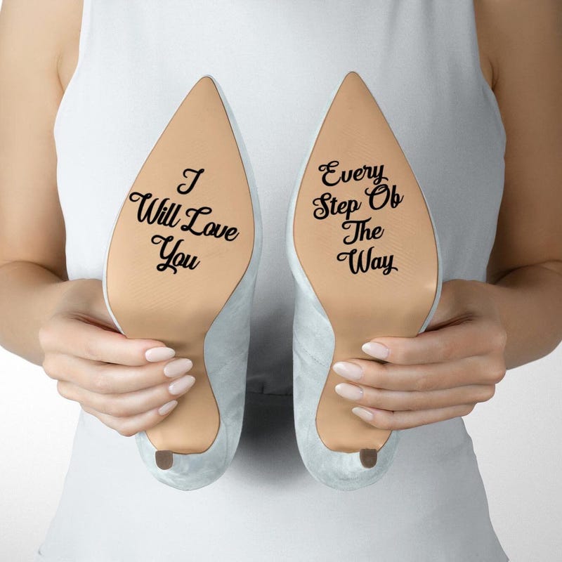 Wedding Shoe Decals - Etsy
