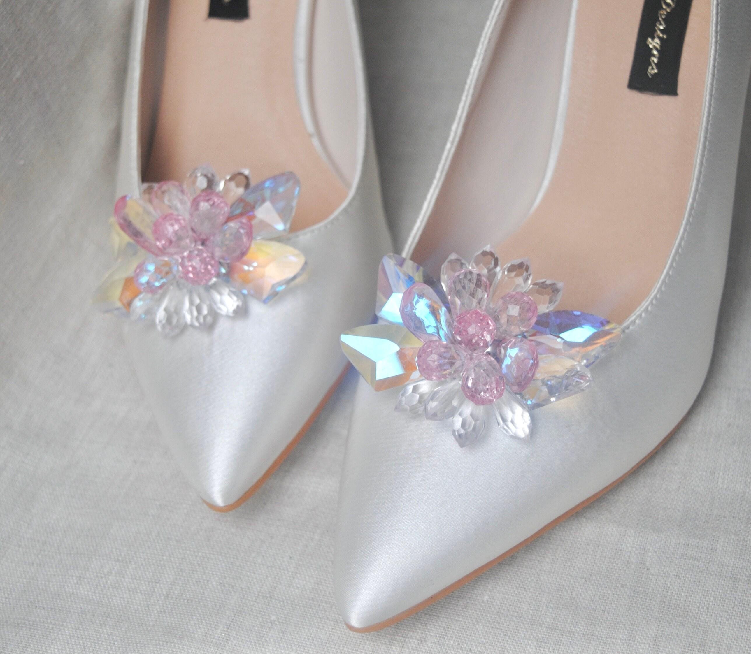 Crystal Cinderella Shoe Clips for Wedding Shoes - Bridal Shoe ...