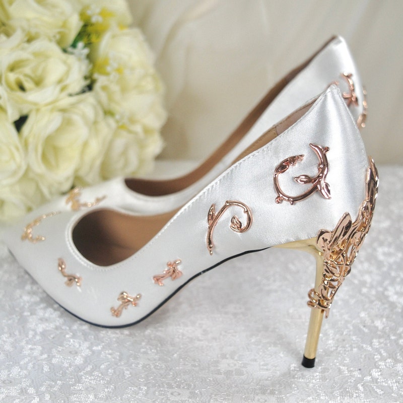 Satin Wedding Shoes - Etsy